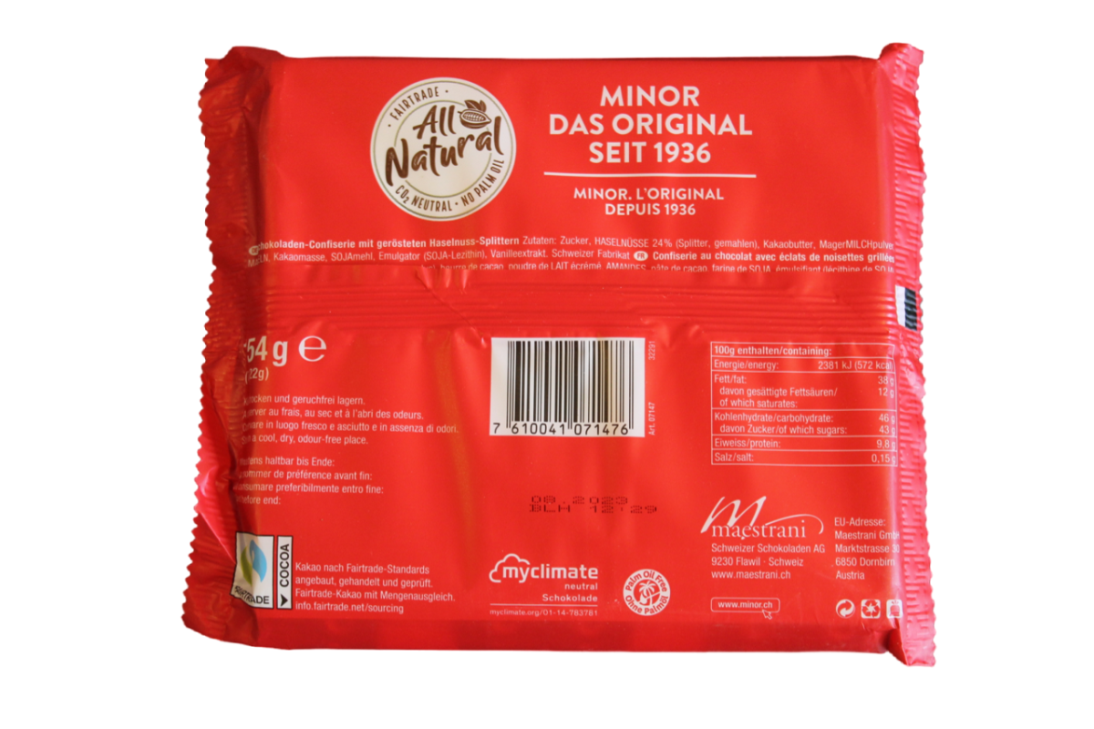 Branches original sans gluten 154g, made by Minor - chocolate from ...